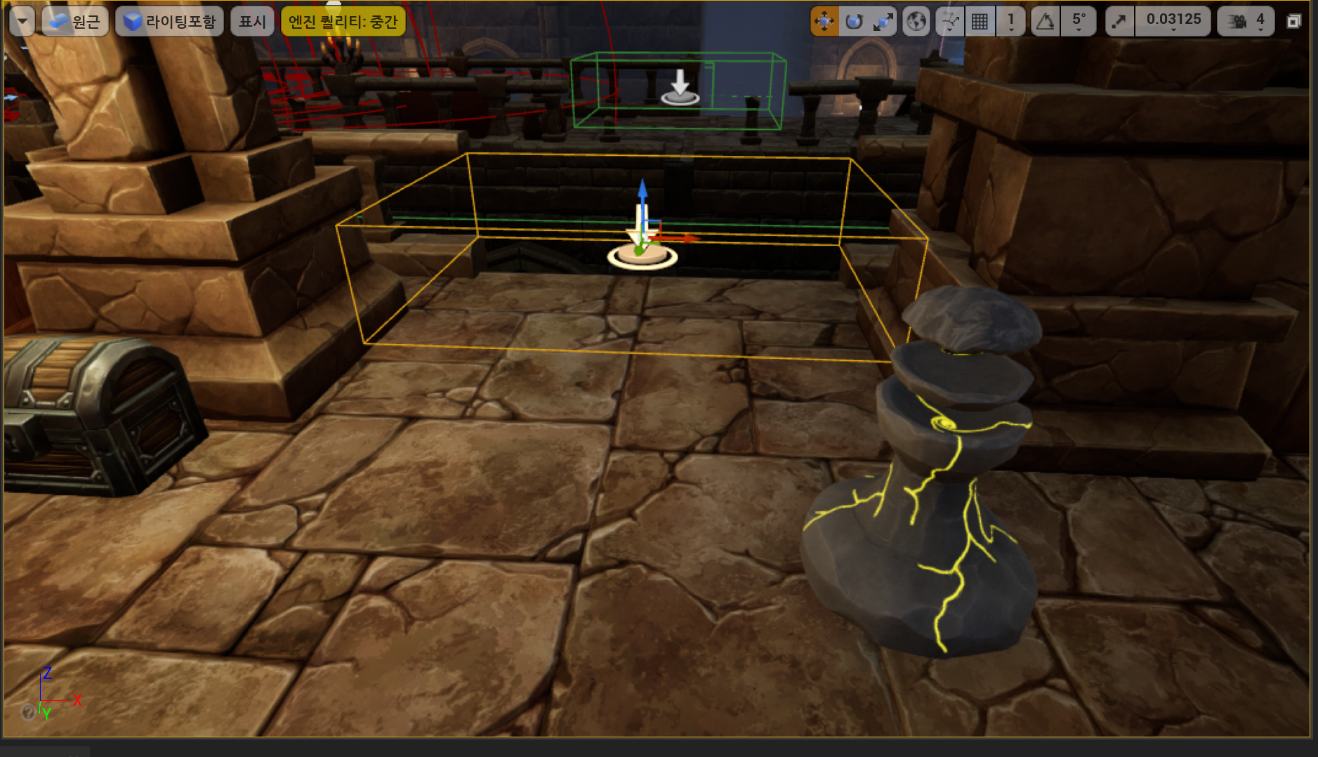 Dev18 옐로 스톤 관련, 바닥 올라오게 하기, 플레이어 스폰 기능 - Sujeong’s Game Devlog